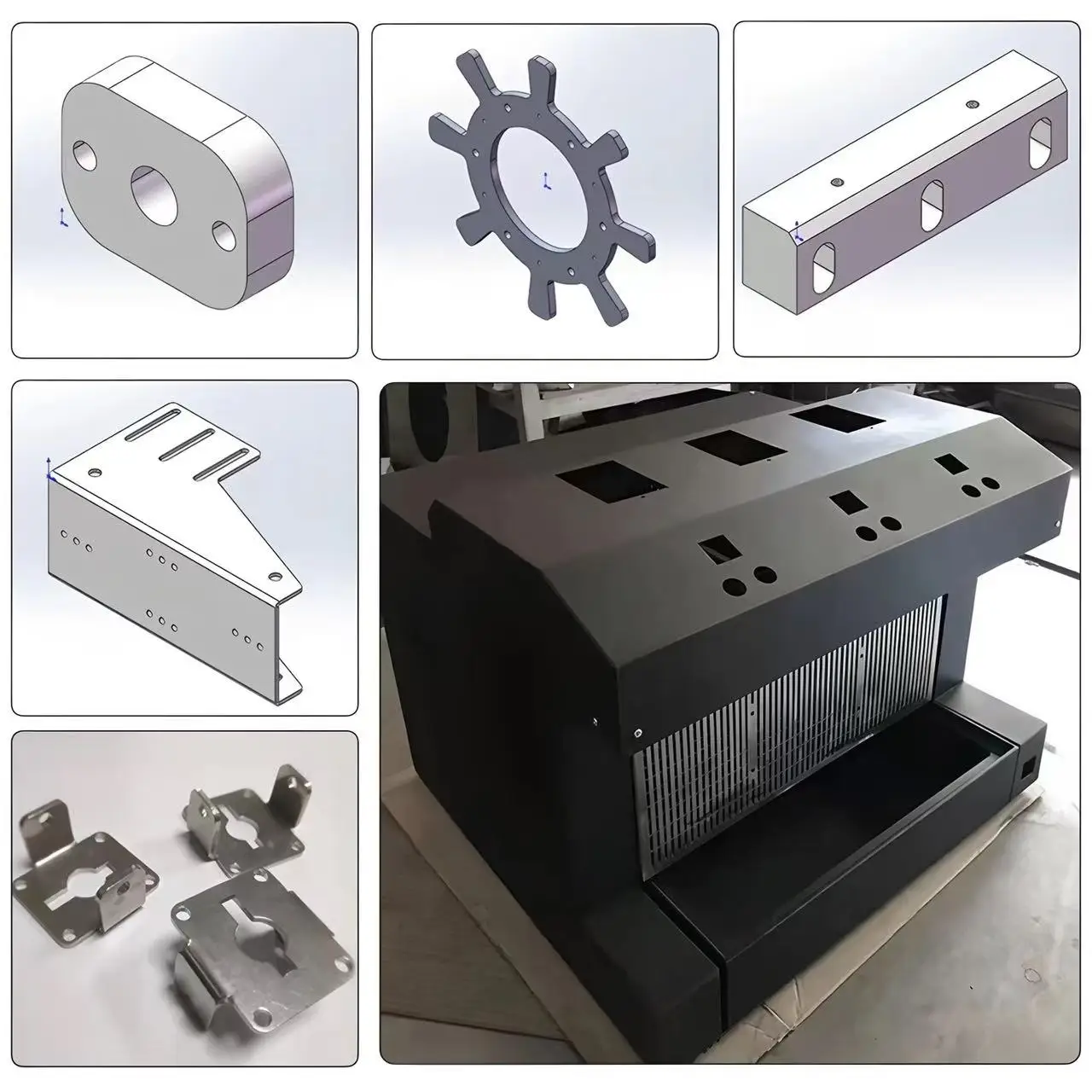 Aluminum Enclosures Sheet Metal Fabrication Service Includes Laser Cutting and Bending Premium ...