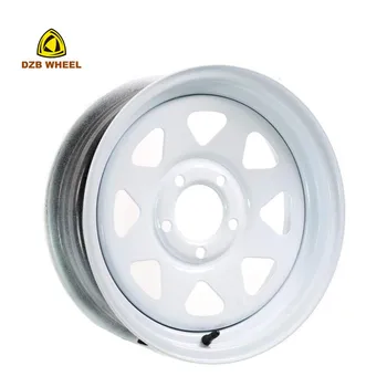 Dzb Steel Wheel Component 15x7 Pcd 5/150mm 8 Spoke White Powder Coated ...