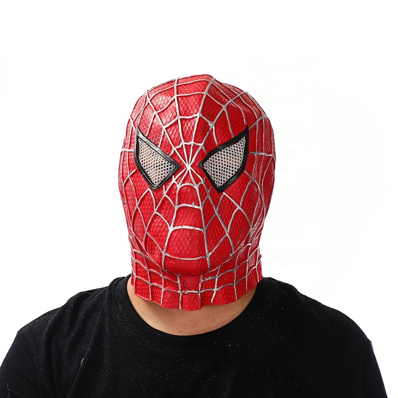 Superhero Cosplay Spider-Man Mask Helmet Costume Props Good Quality ...