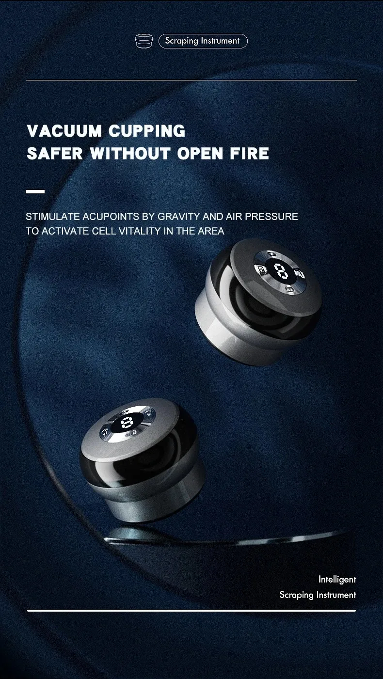 Heating Negative Pressure Wireless Scraping Instrument Smart Vacuum ...