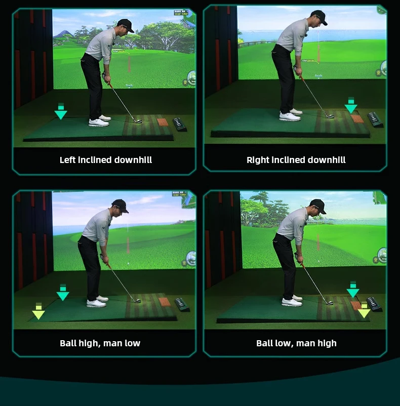 PGM JQ019 New Golf Simulator Dynamic Platform Real-time Synchronous ...