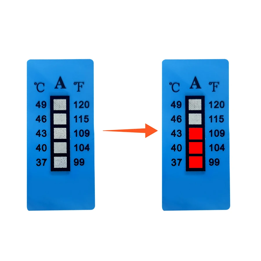 Car Stickers Temperature Indicating Labels Custom Change Time Heat ...