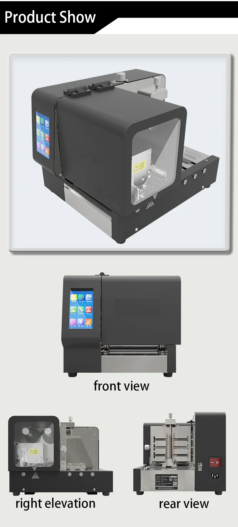 50mm 100mm 2 Inch 4 Inch Digital Smart hang Tag Label Desktop Sticker ...