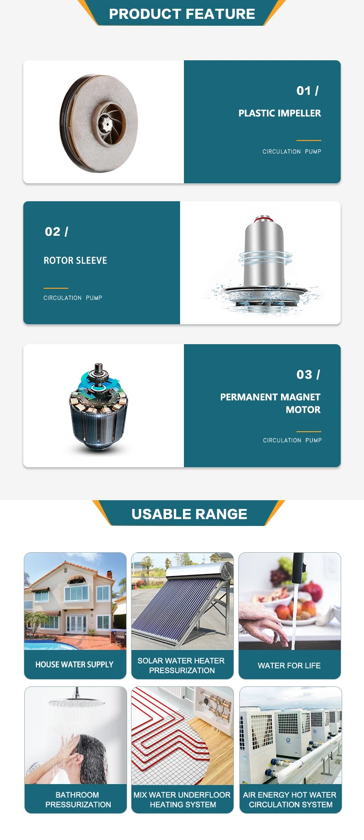 Mini Hot Water Vfd For Home Bathroom Circulator Booster Water Pump ...