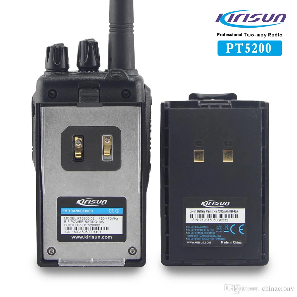 Kirisun Pt5200 Hot Selling 16 Ch Vhf Uhf Dual Band Walkie Talkie Two Way Radio - Buy Vhf/uhf ...