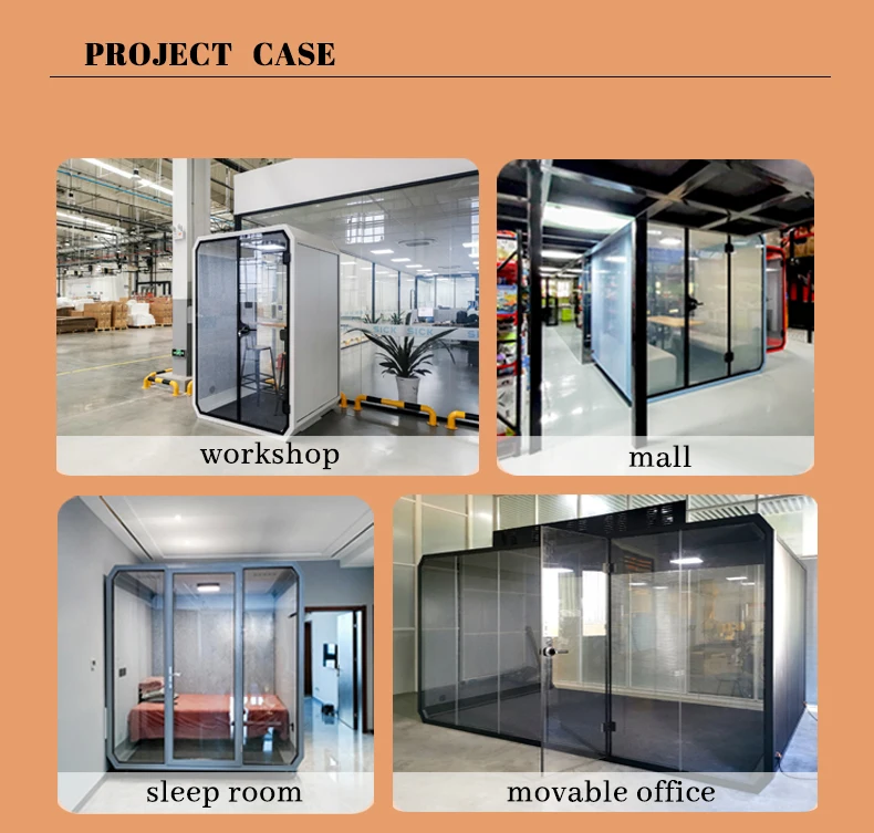 Customized Modular Office Booth Easy Combine Office Work Pod Acoustic ...