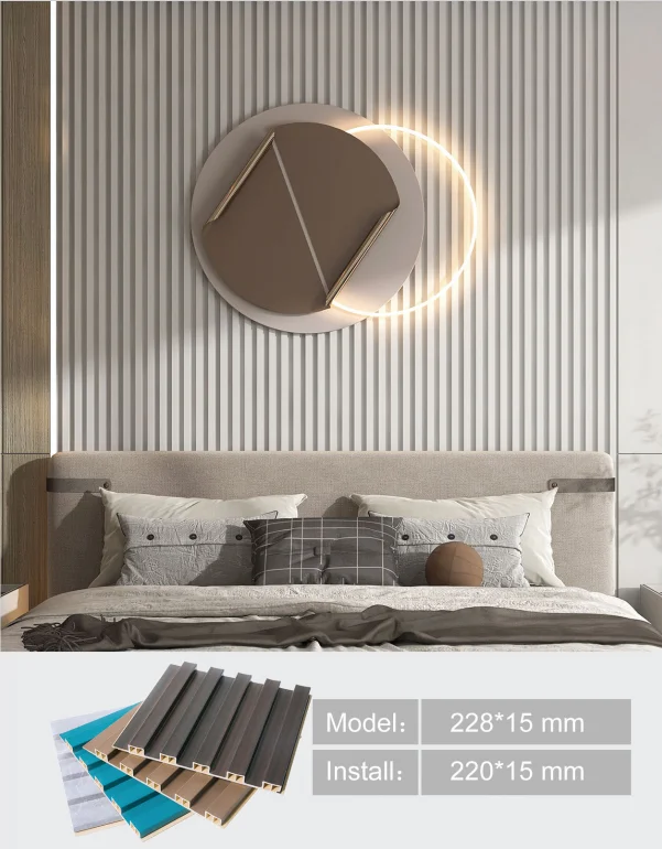 Interior Wall Panel Wpc Fluted Wood Indoor Customized Modern More Than ...