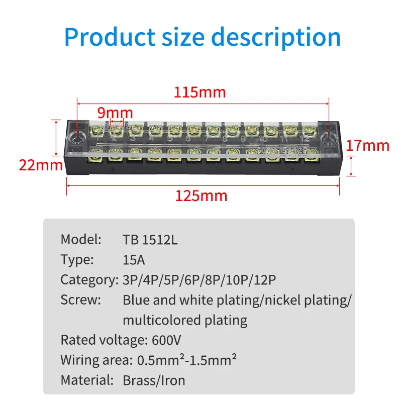 High Current 600A Copper Terminal Block TC 4003 Plug-in Cable Fixing ...