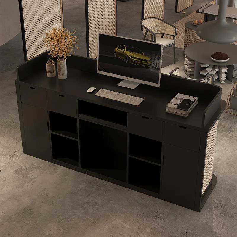 Rattan Style Design Reception Desk Wholesaler Reception Desk Company ...