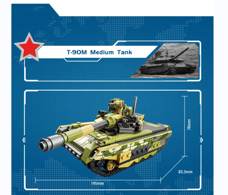 Soviet Military Army Model Set 429-piece Assembly Building Kit With ...