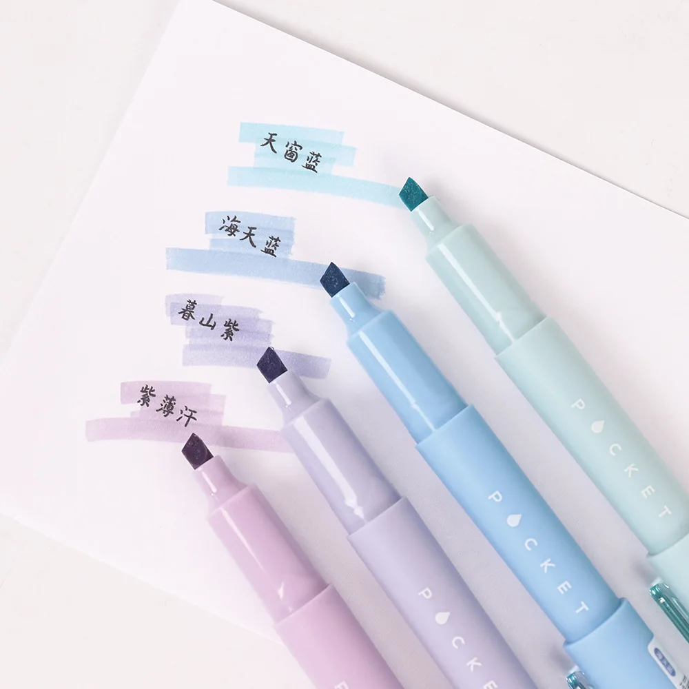 New Short Pocket Highlighter Pen - Creative Handbook Mark