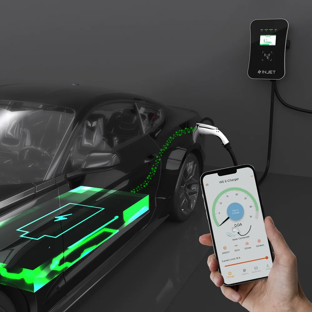 Home 7kw 11kw 22kw Evse Wallbox J1772 Ev Fast Charging Ev Car Charger ...