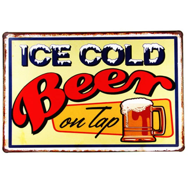 Customized Vintage Metallic Plate Warning Tin Sign Decorative Metal ...