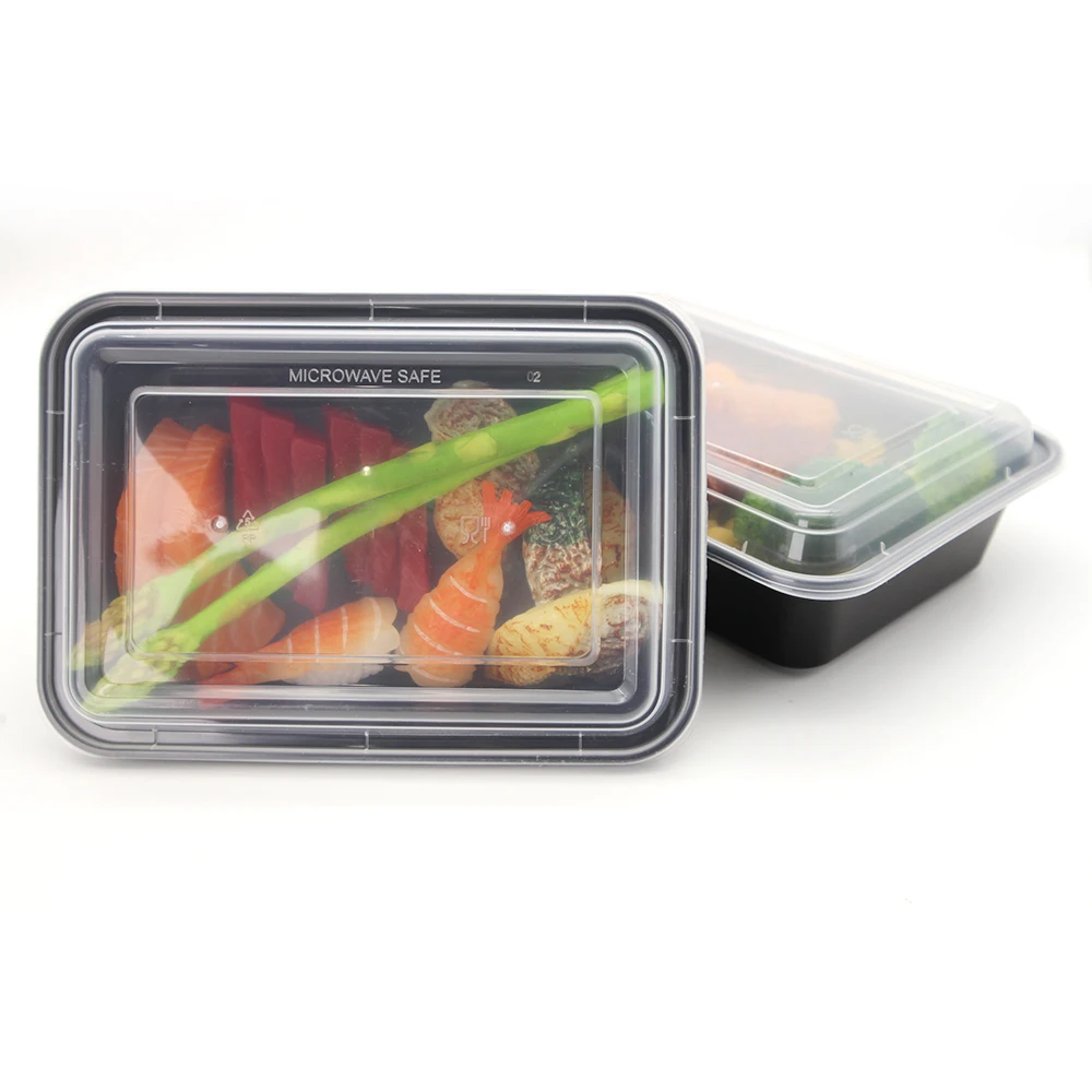 Heavy Duty Rectangular Plastic Food Containers Takeaway Boxes With Lids ...