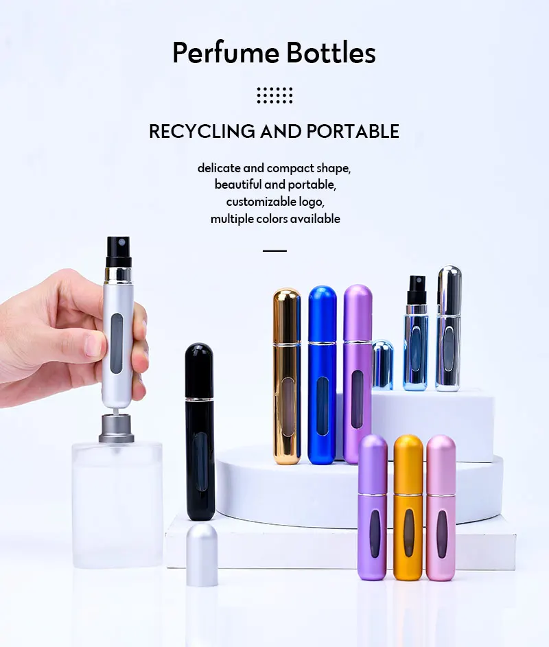 Empty Portable Perfume Diffuser Bottle 5ml 8ml Mini Pocket Atomizers ...
