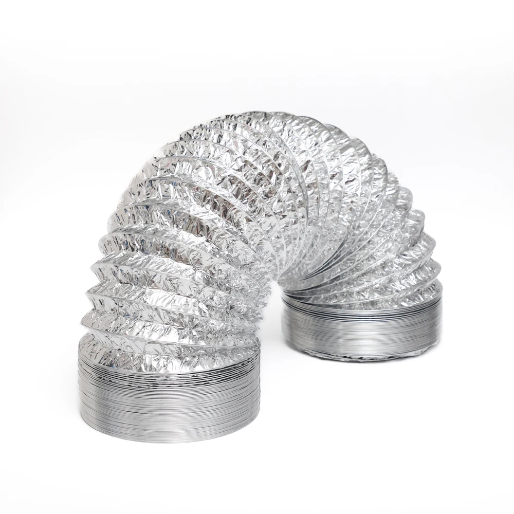 Ventilation system air supplying soft duct aluminum foil flexible duct ...