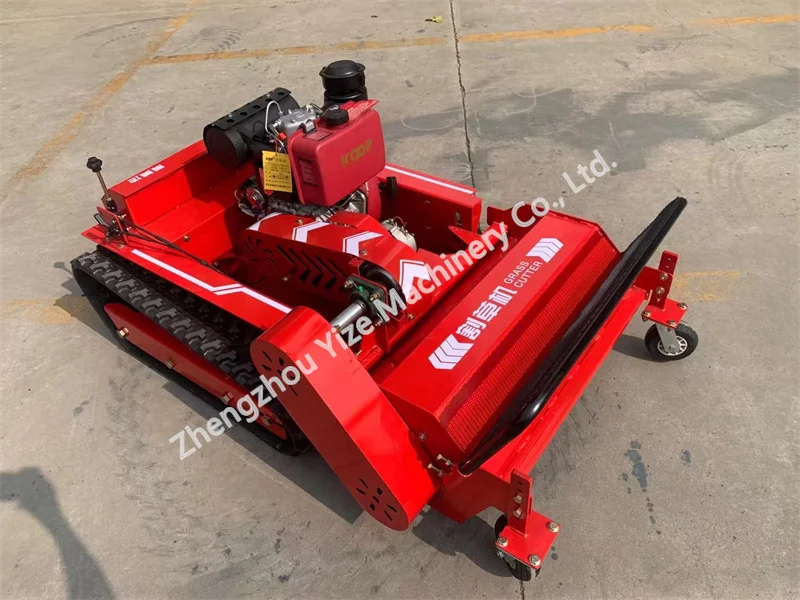 Flail Grass Trimmer Brush Cutter Gasoline Crawler Robotic Remote ...