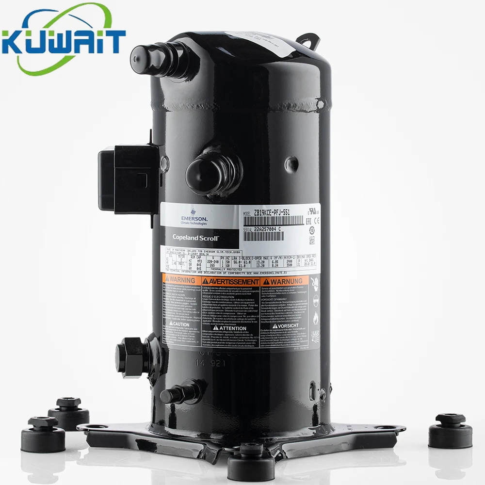 Copeland 2.5hp Cold Storage Compressor Zb19kce-pfj-551 Zb19kce-tfd-551 ...