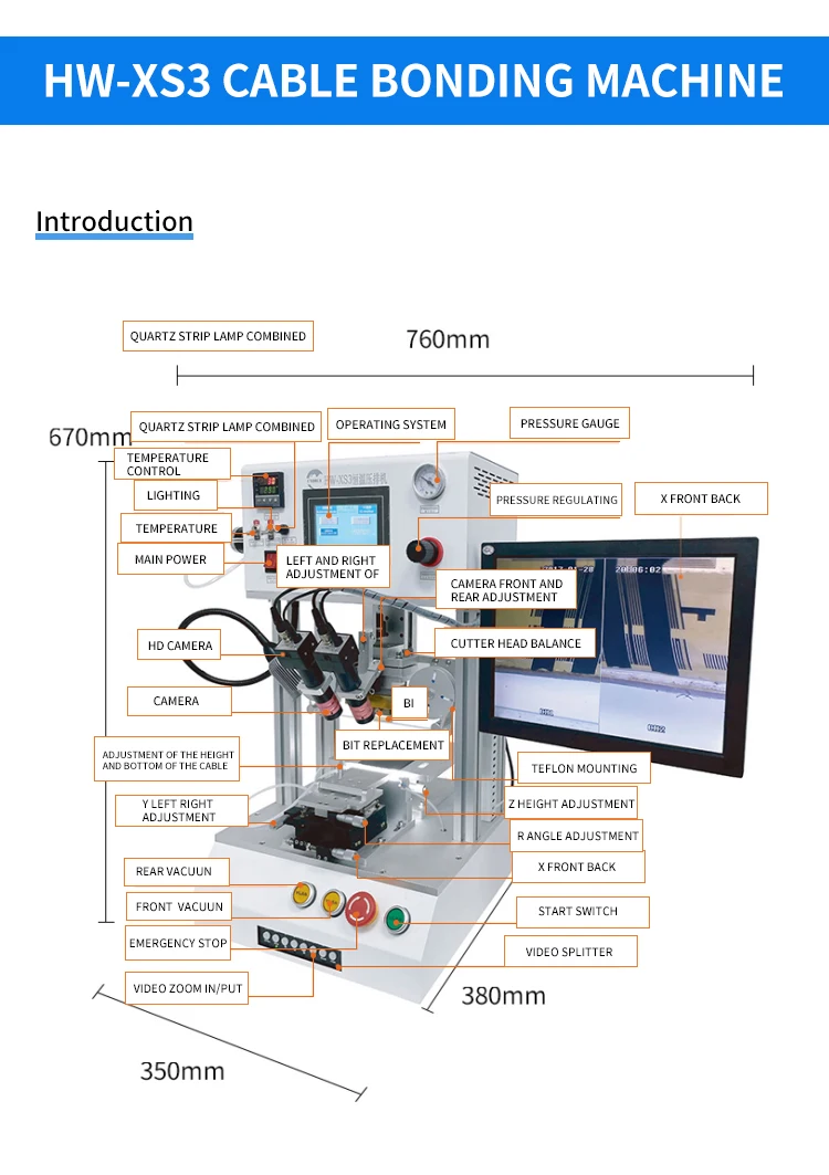 Tab ACF COF Bonding Machine - LCD Flex Cable Repair Tool