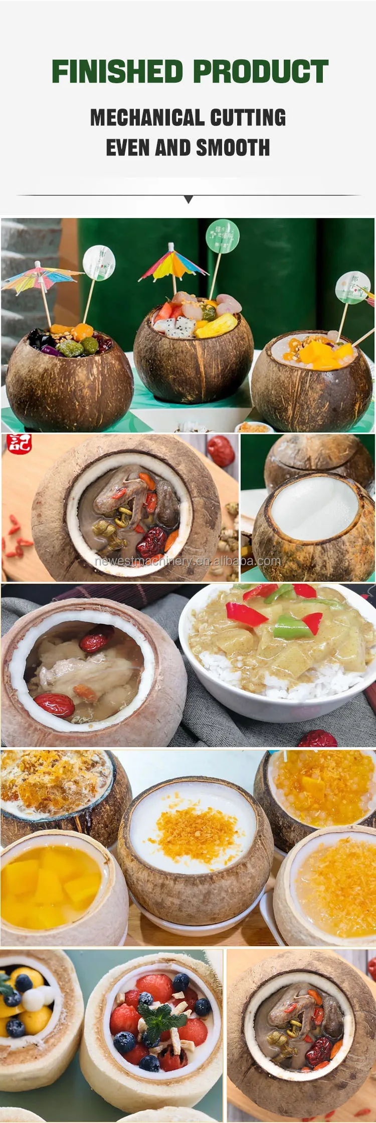 Promotional Automatic Tender Old Young Coco Opening Machine Automatic ...