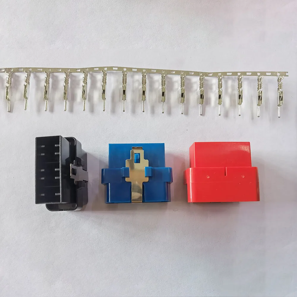 Universal Obd2 16pin Male Connector Adaptor Car Diagnostic Tool J1962f ...