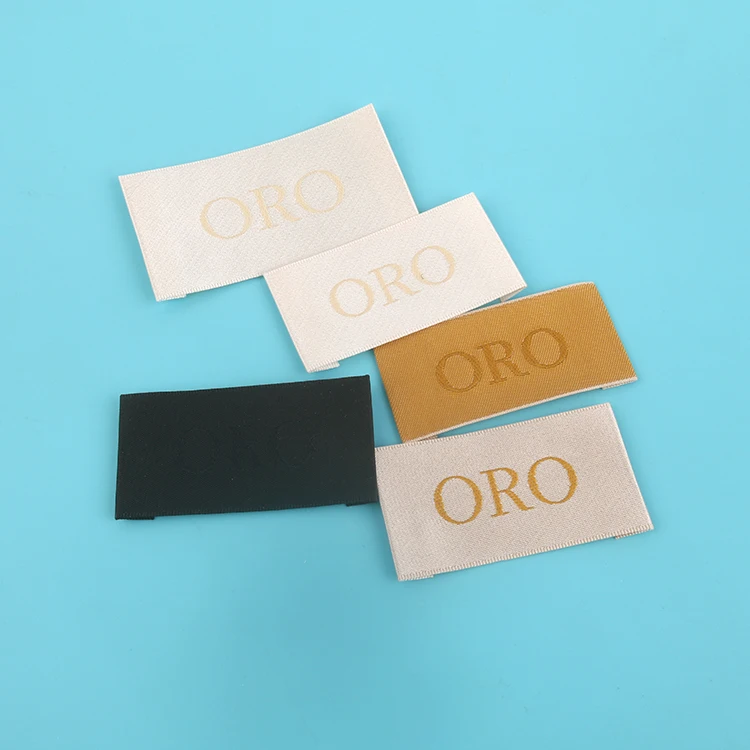Custom Brand Name Logo Sew on Apparel Textile Tags Supplier