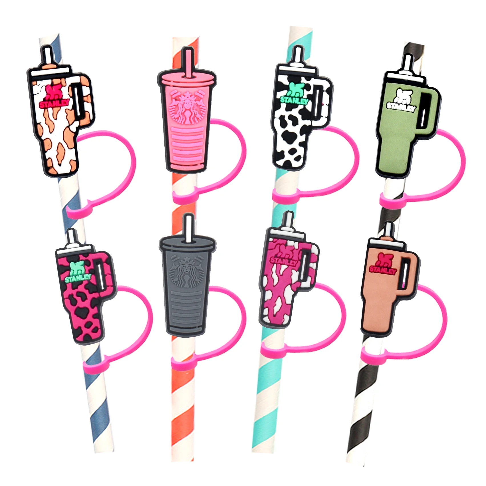 Cheerleader Cheer Mode Straw Cover Topper Handmade Silicone Cheer Mode ...