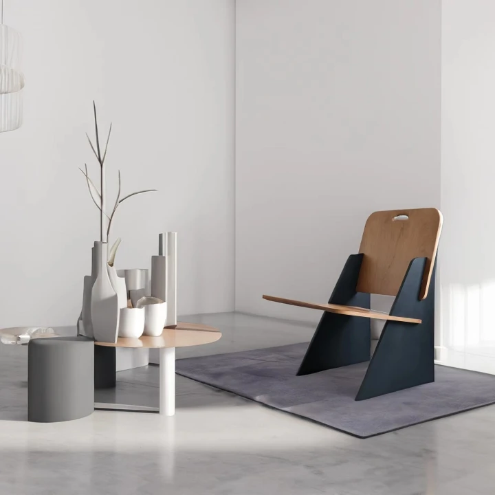 Wooden Panel Chair,Leisure Chair,Modern Simple Style,Suitable For Home ...