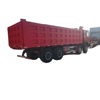 Rear Eight Wheeled Heavy-duty Truck Howo Dump Truck 12 Wheeled Large ...