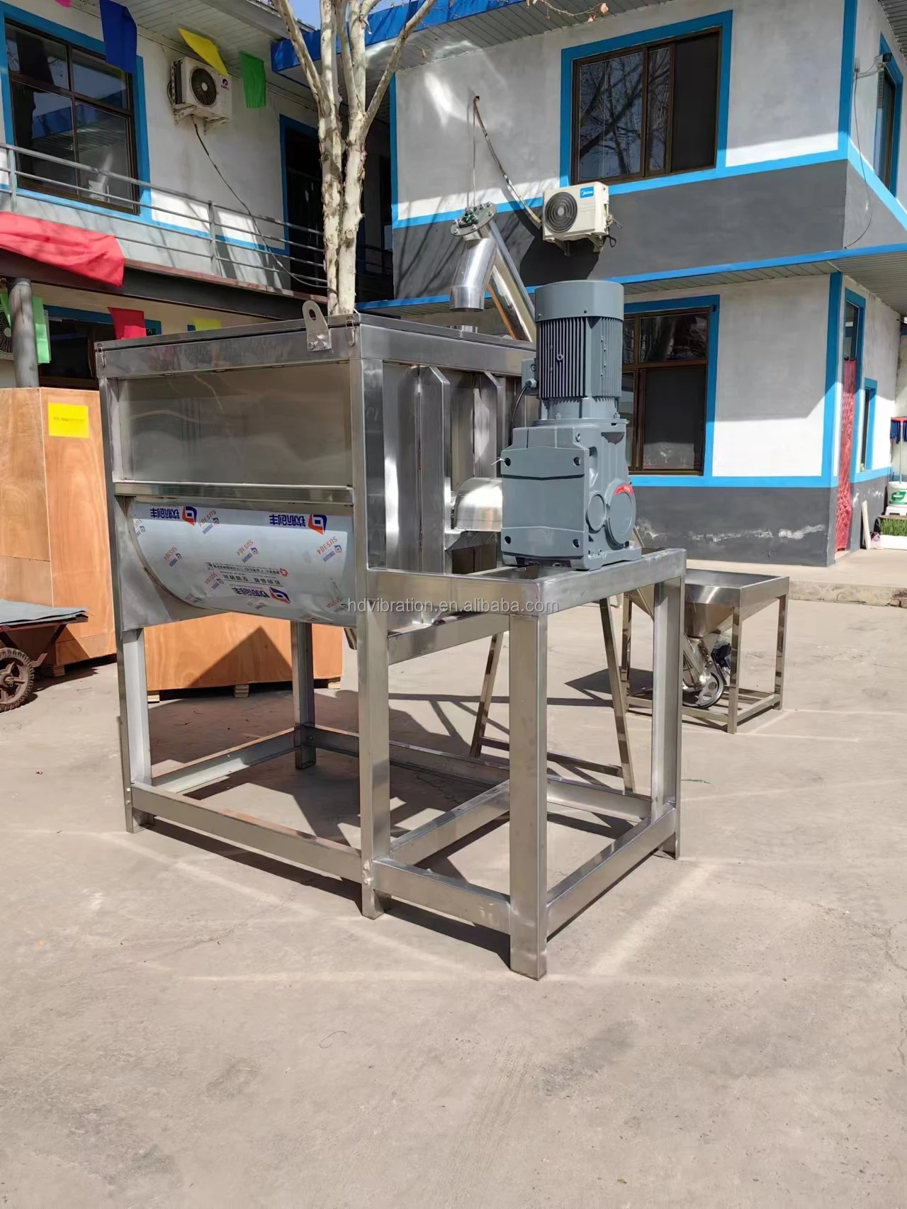 U-Shaped Double Screw Belt Mixer Dry Powder Mortar Feed Mixer Powder ...