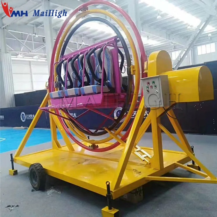 Amusement Ride Portable Mini Equipment 3d Space Ring Human Gyroscope ...