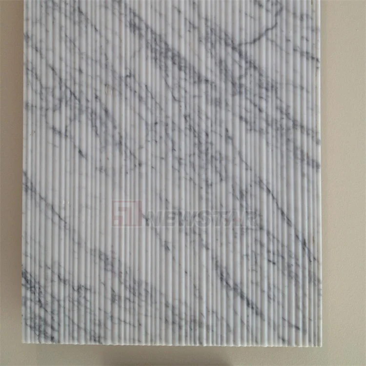 Newstar Stone Marble Fluted Travertine Tile - Durable & Stylish