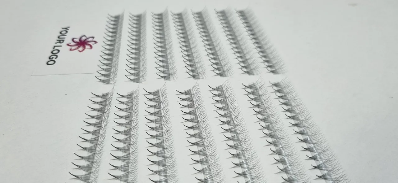 8d 10d 12d 14d 18d 16d 20d 003 005 007 Premade Fans Lashes Pointy Base ...