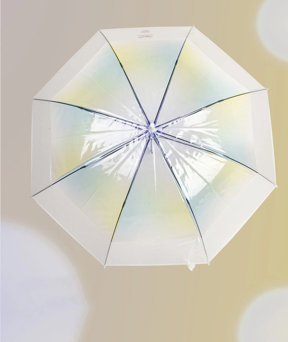 DD2708 Brand PVC Dazzling Umbrellas Rainbow Fashion Rain Sunshade Laser ...