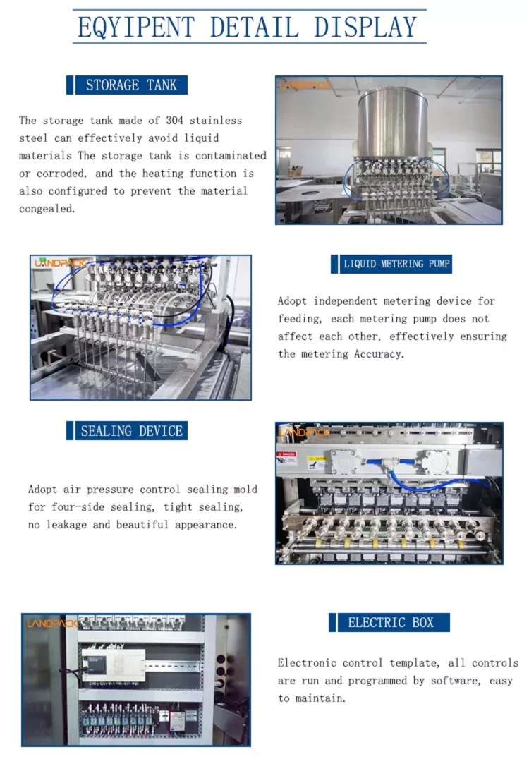 Multi Lane Multilanes Liquid Sauce Sachet Filling Packaging Packing ...