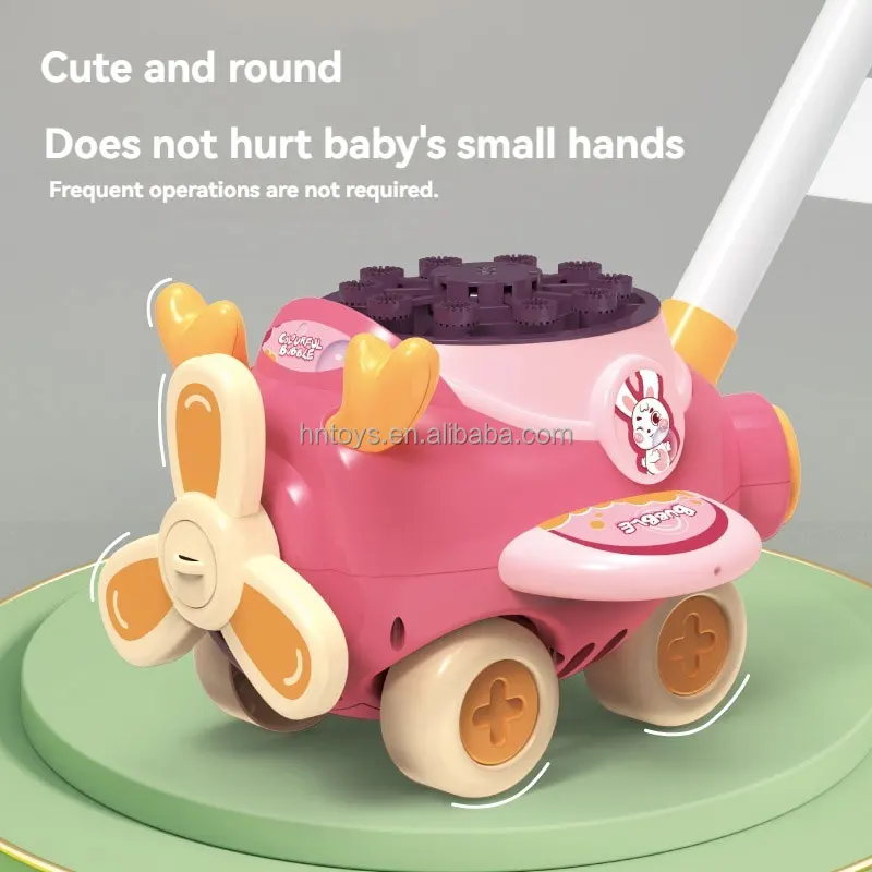 Automatic Push Pull Airplane Bubble Cart Kids Summer Outdoor Bubble ...