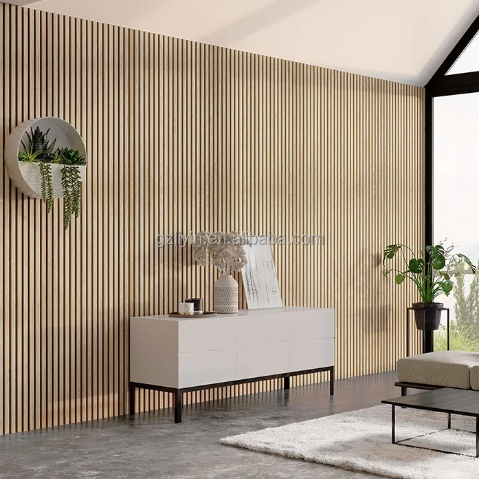 Wooden Panel Wall Decor Curved Acoustic Akustik Panel Olive Eiche ...