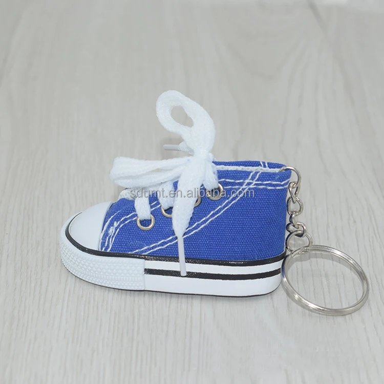 Promotion 3D Silicone Shoes Key Chain Shoes Mini Canvas Sneaker Key ...