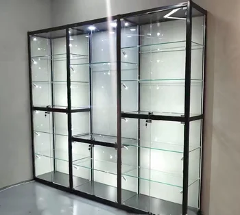 Aluminium Frame Store Display Showcase Flat Pack Accessories Display ...
