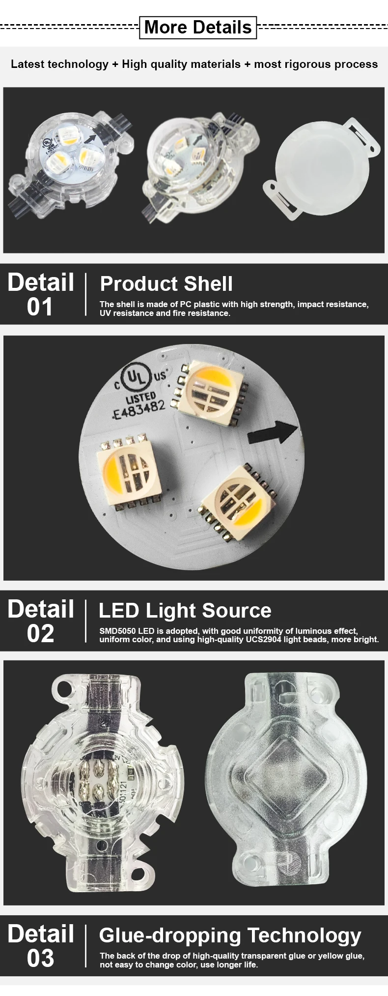 Cheap Single Color 30mm 12V Module Rgbw Permanent Party Lights Led ...
