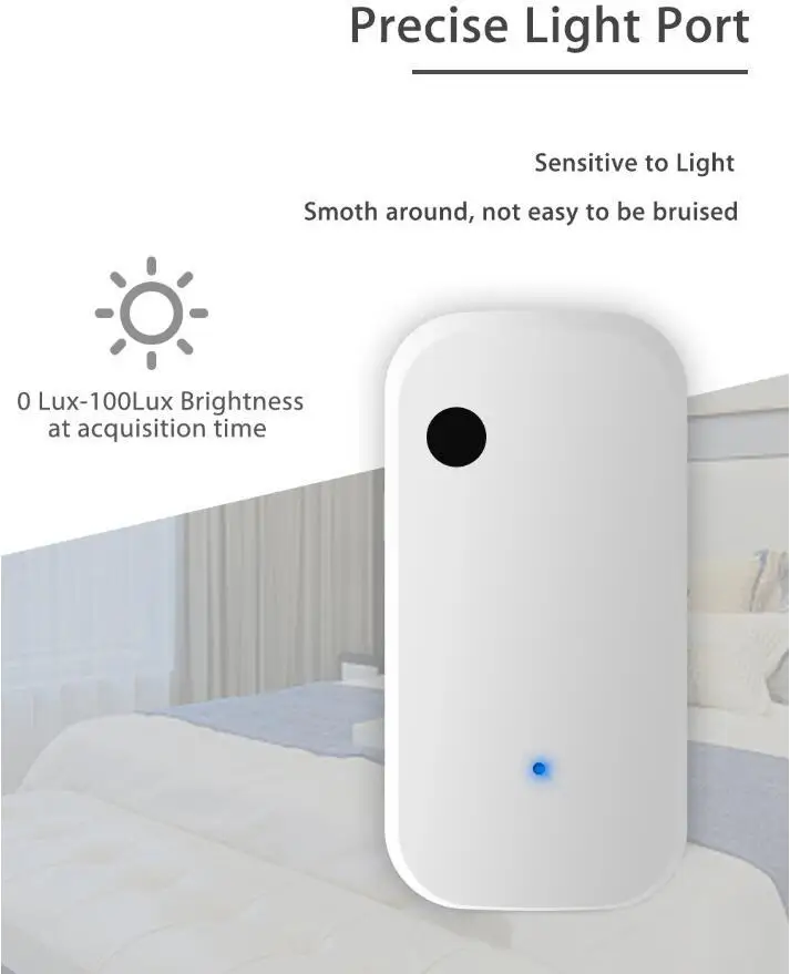 Tuya Zigbee Illuminance Brightness Sensor 180degree Light Brightness ...