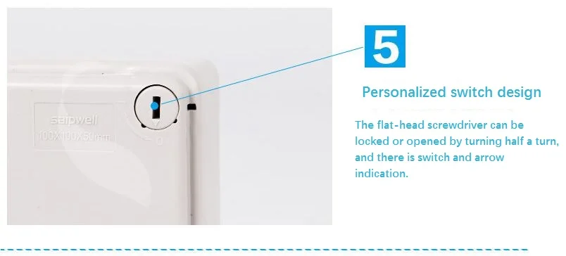 SAIPWELL IP65 Waterproof Electrical Box CS-NG-191470 190*140*70mm ...