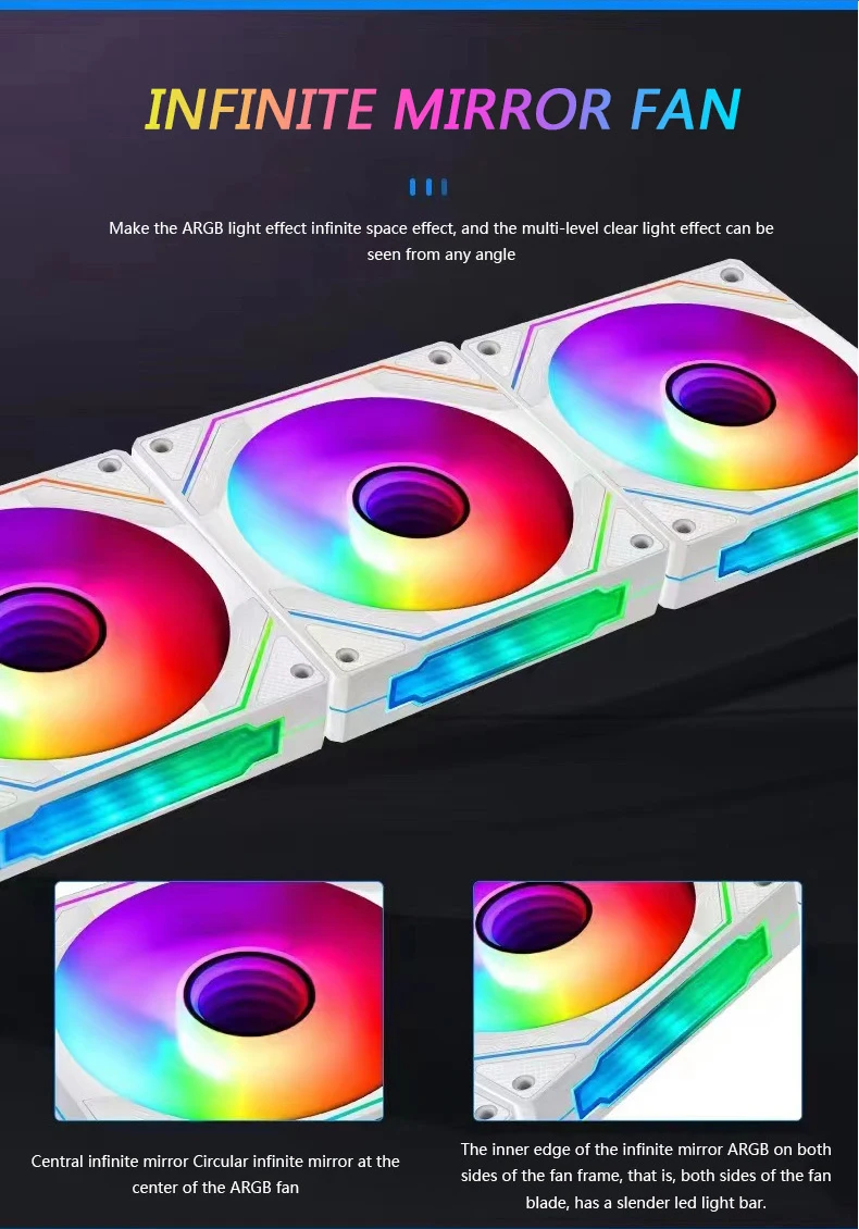 120mm Argb Case Cooling Fans For Gaming Computer Oem Customized Large ...