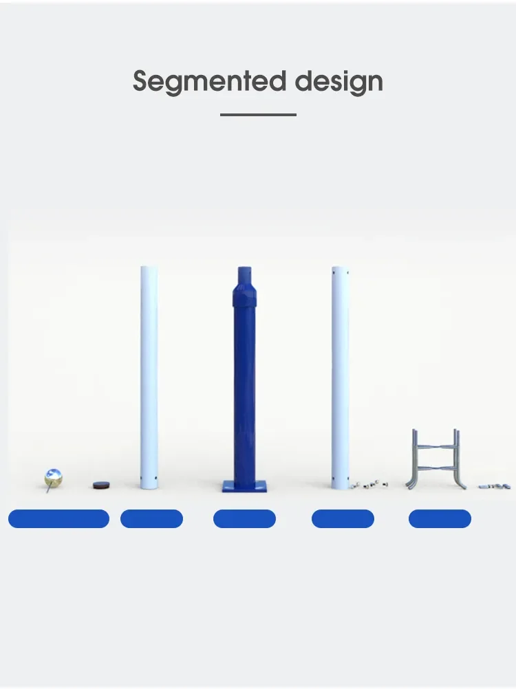 Customized 3M 4M 5M 6M Steel Iron Used Garden Lamp Pole Split ...