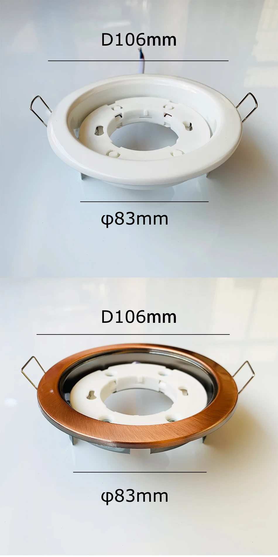 GX53 Recessed Downlight Bracket Spotlight Base Bracket Kit LED ...