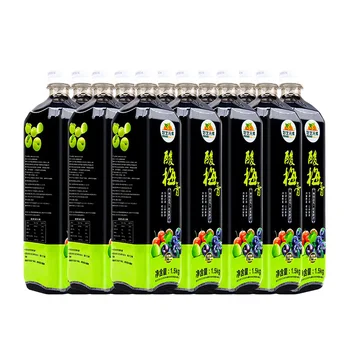 Wholesale 1500g Chinese Concentrated Dark Sour Plum Drink Fruit Juice Flavor Syrup Concentrate ...