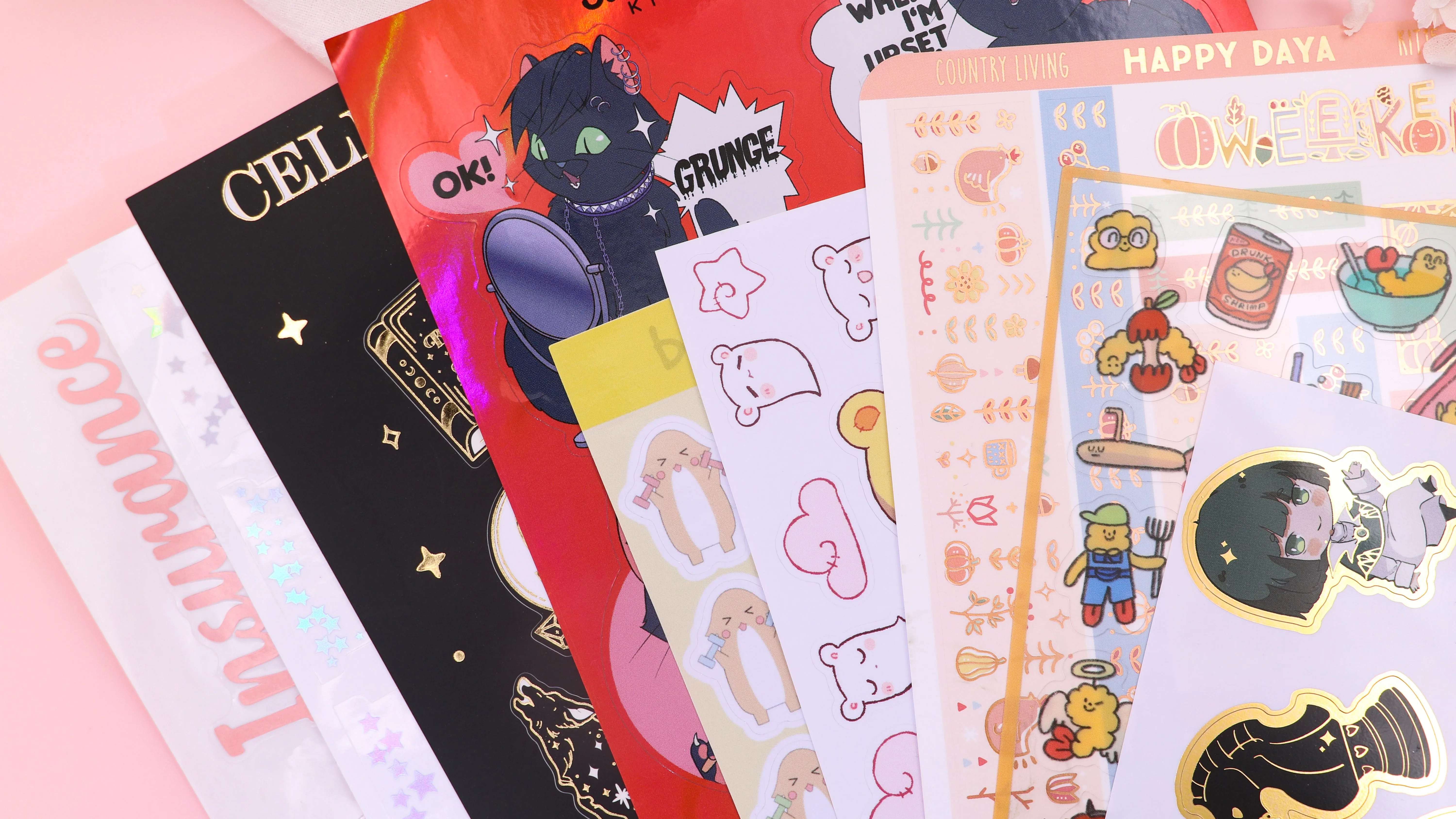 Customized Decorative Transparent Hand Account Stickers Personalized ...