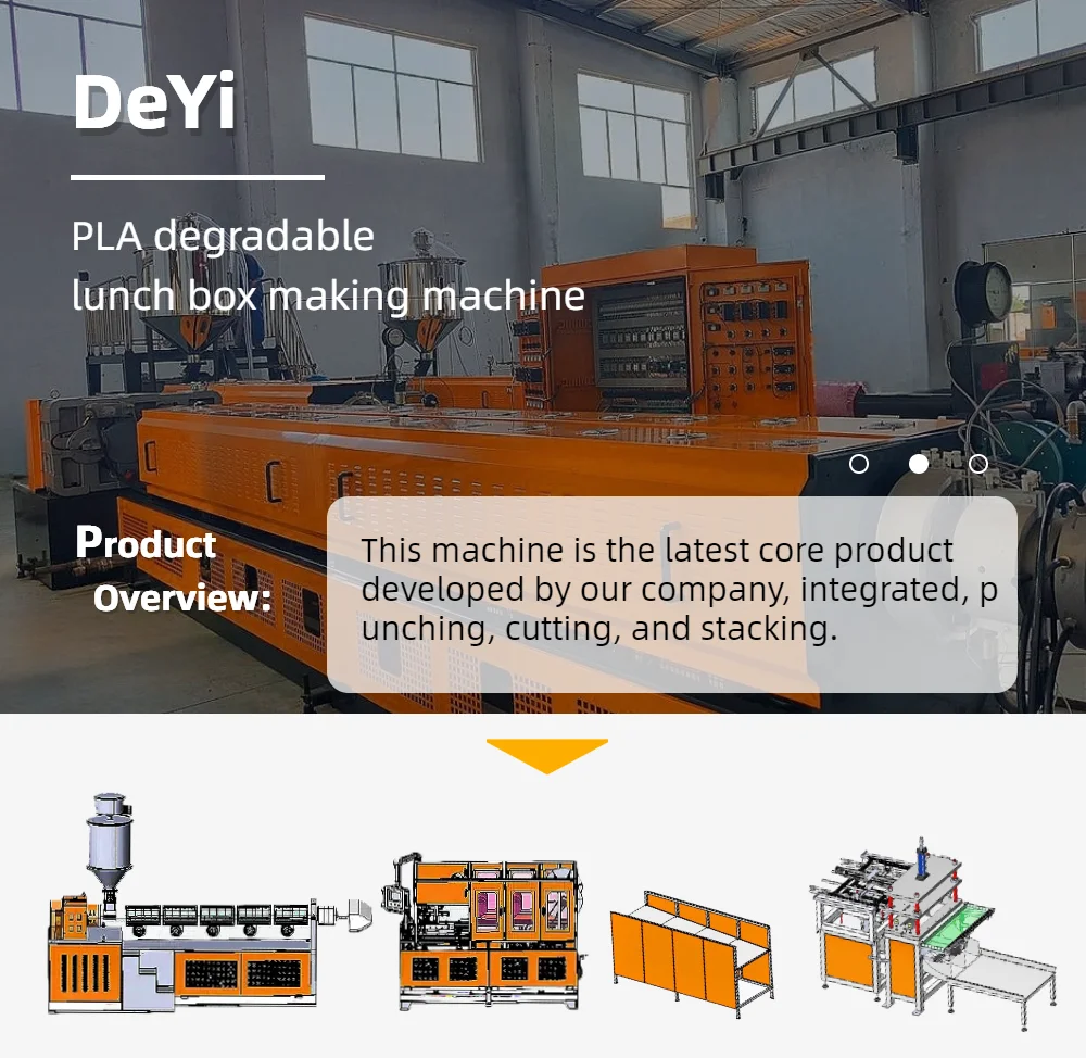 Disposable Food Box Making Machine Diodegradable Food Container Machine ...