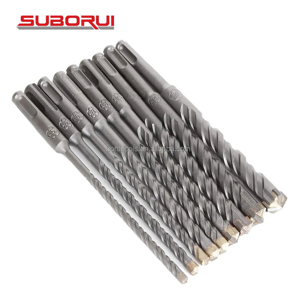 SUBORUI Hammer Drill Bits - Durable Tungsten Carbide Tips
