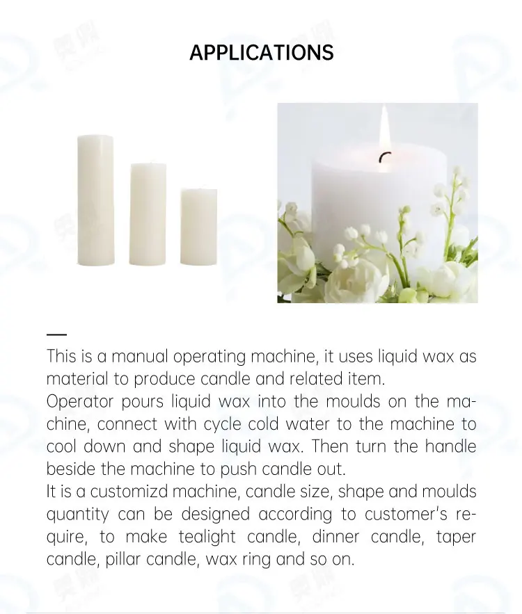 Complete Set Of Manual Industrial Candle Candle Making Machine - Buy ...